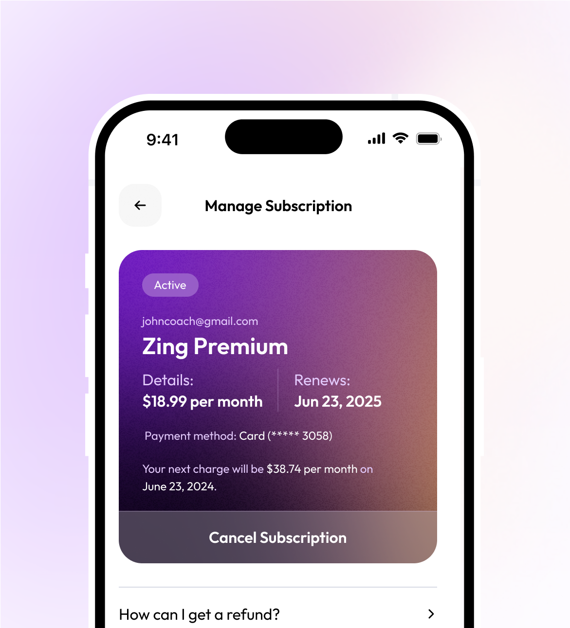 Update my payment method – Zing Coach Help Center