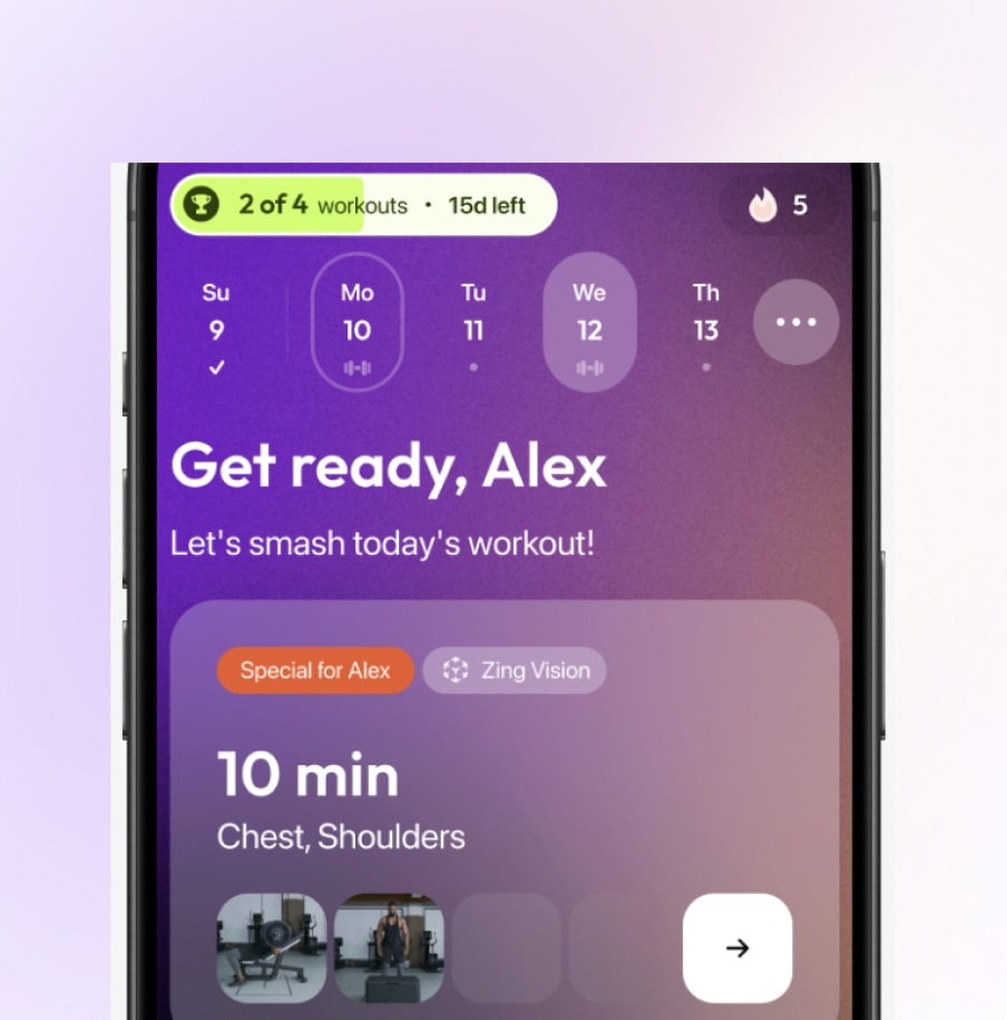 Trainingsplan ändern – Zing Coach Hilfezentrum